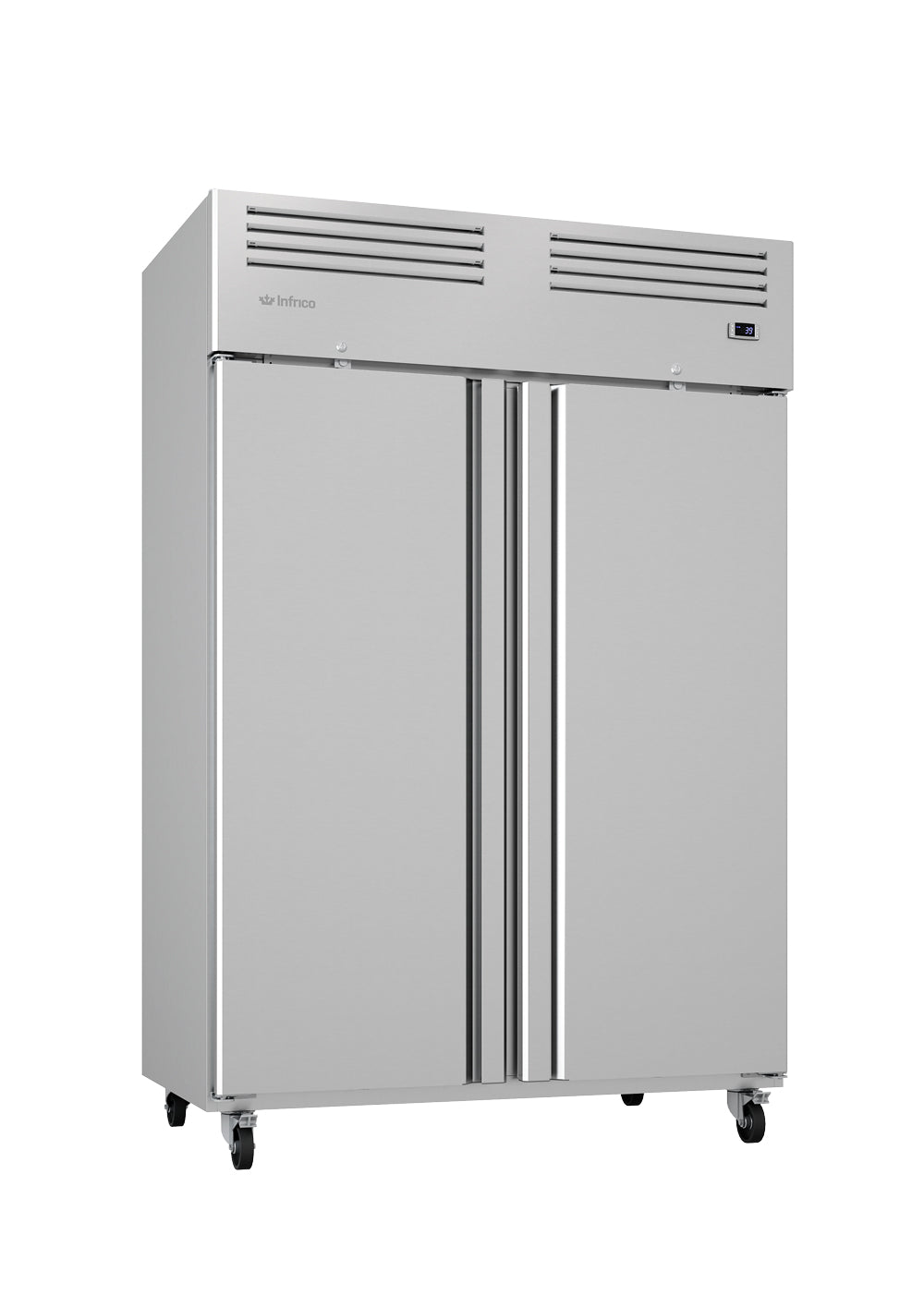 Double Solid Doors, Top Mounted Refrigerator — Restaurant Pro Shop
